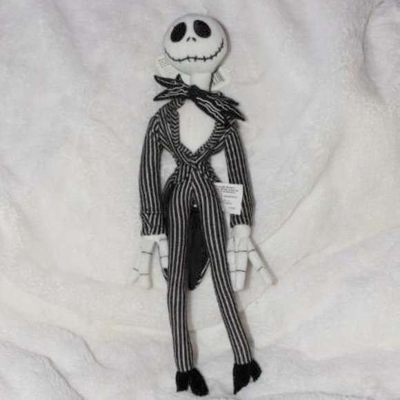 Disney | Toys | Disney Jack Skellington Plush Doll Disneyland Posable 3 ...